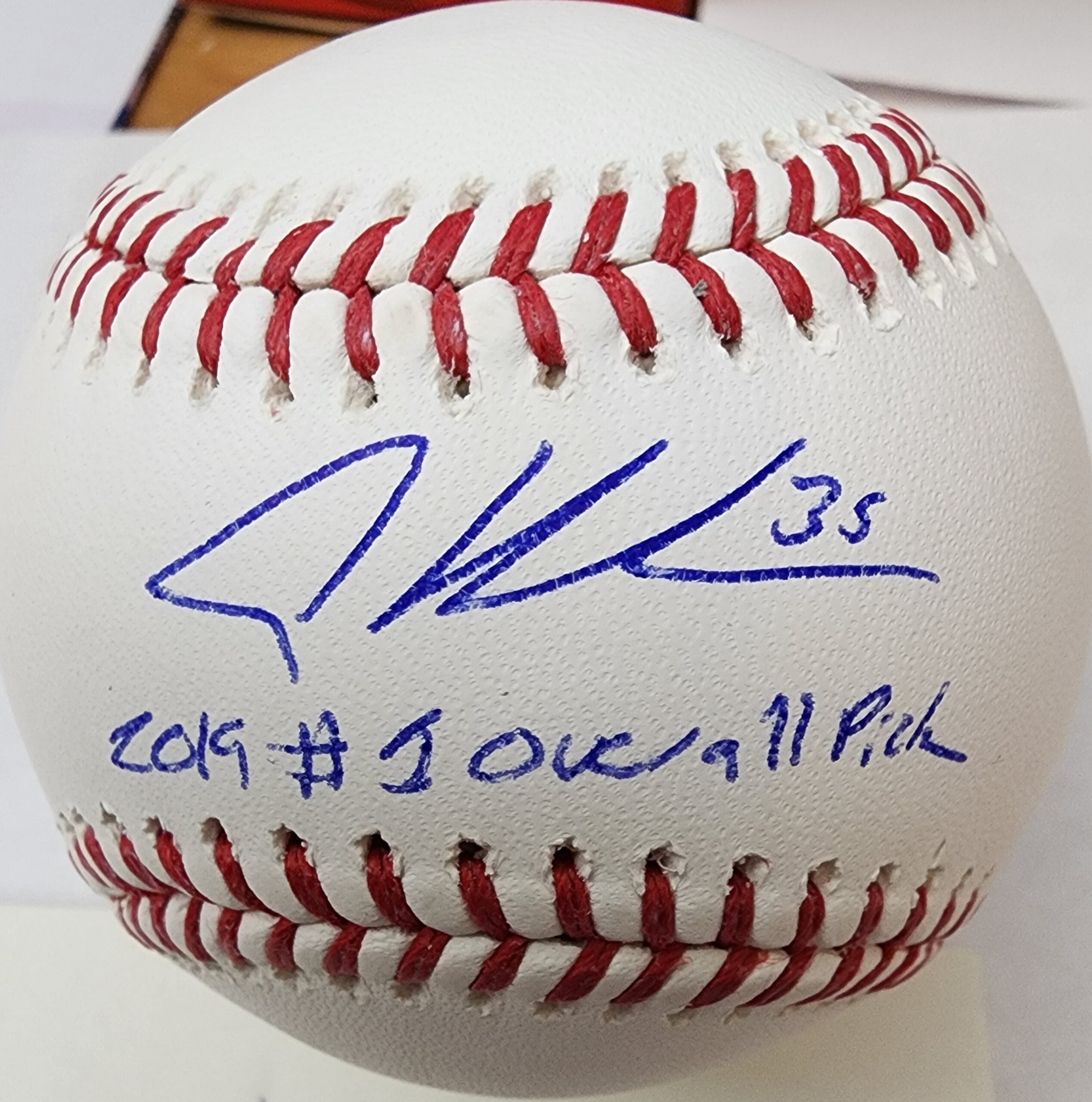 Adley Rutschman Autographed OMLB Baseball Inscribed 2019 #1 Overall ...
